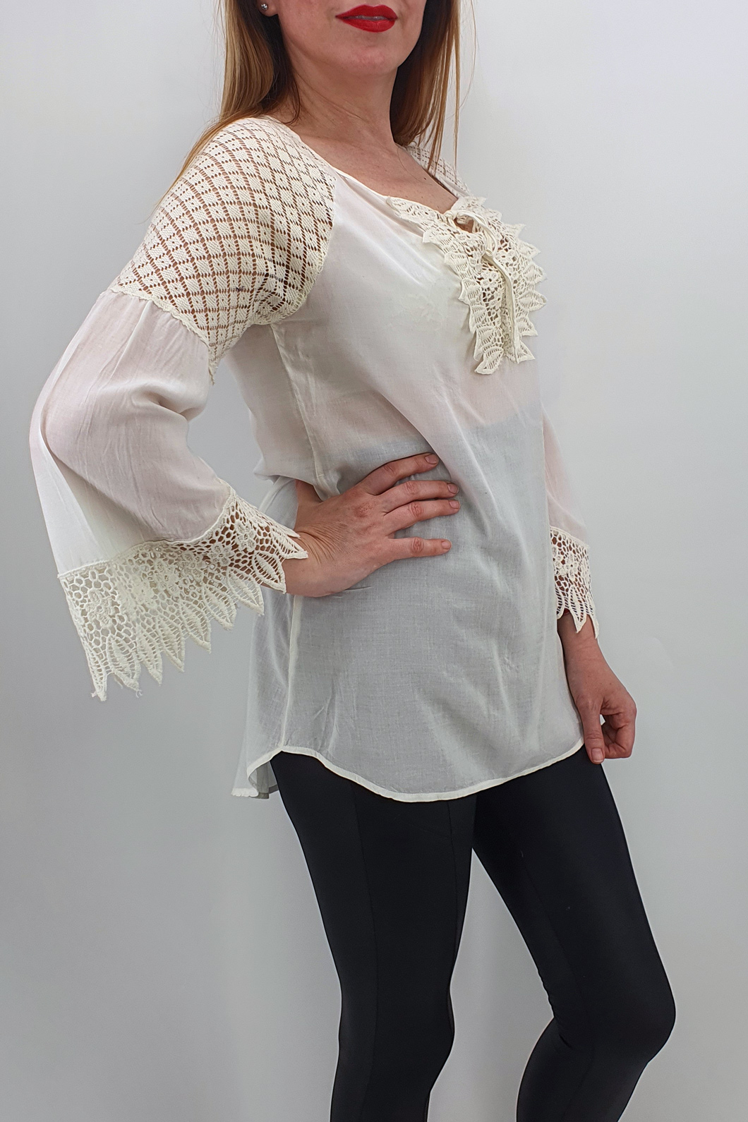 Bluza Dama cu Dantela - Ie Traditionala